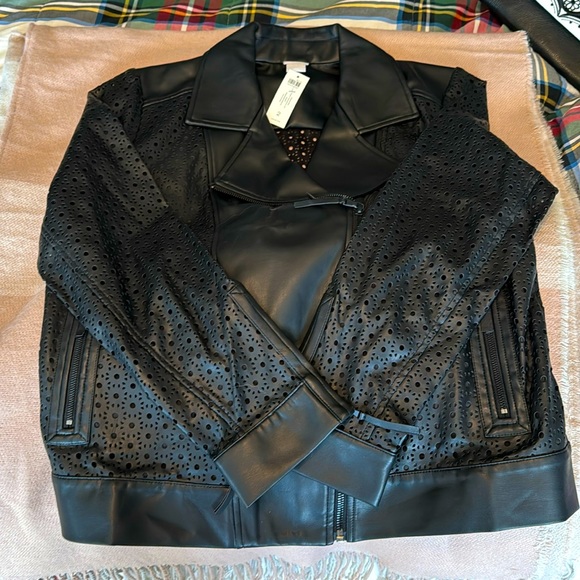 Chico's | Jackets & Coats | Chicos Brand Faux Leather Jacket | Poshmark